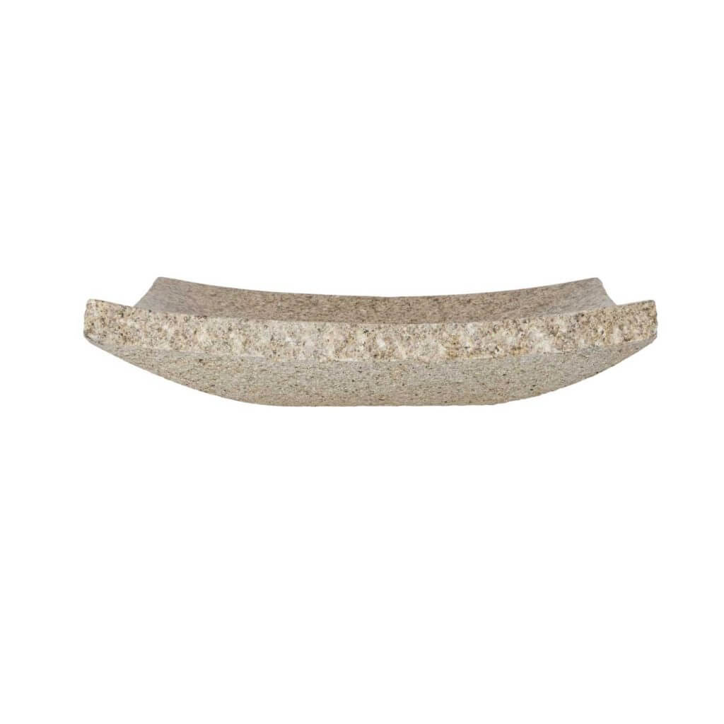 Curved Rectangular Granite Vessel Sink – Chiseled Edge | Natural Stone ...